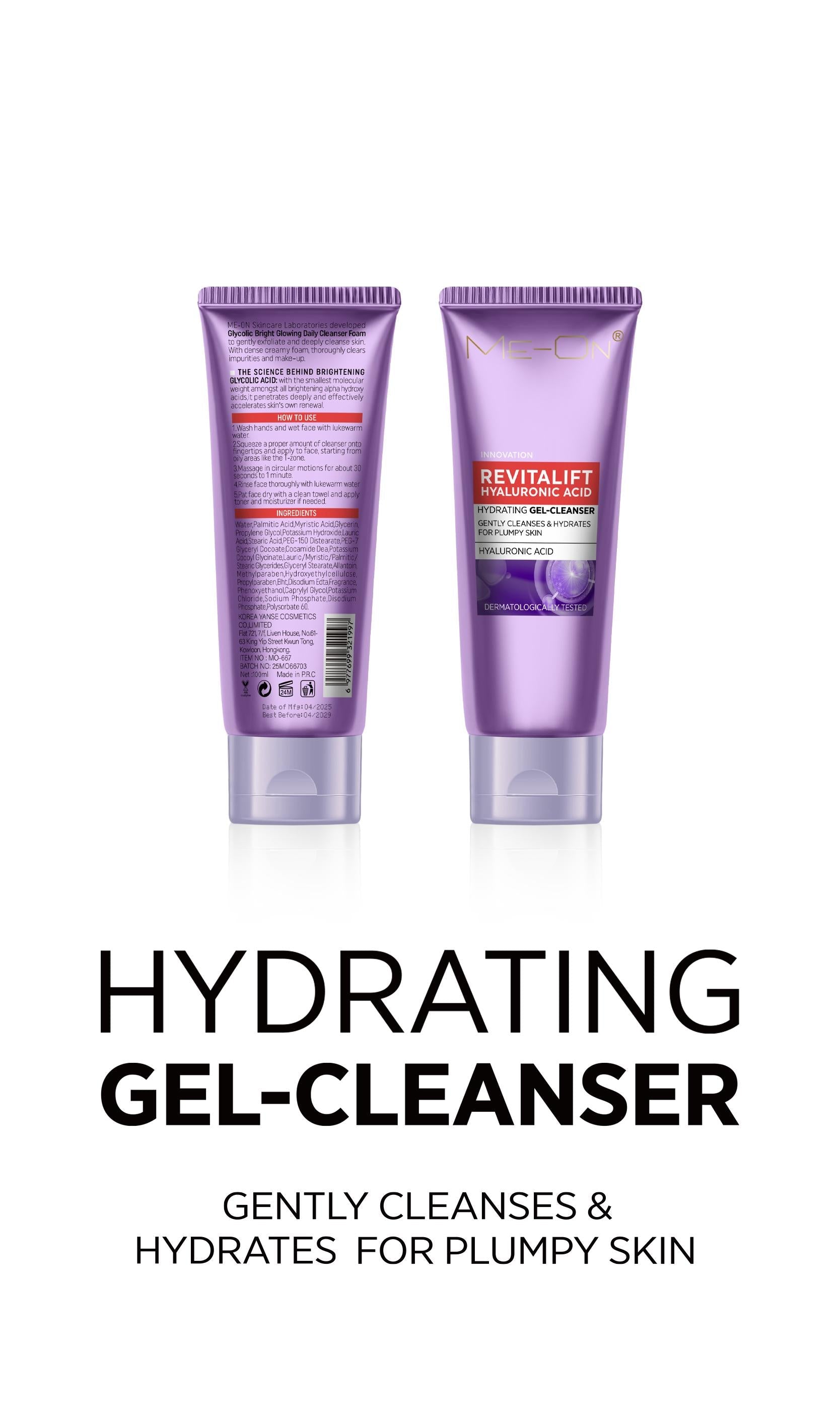 Meon Revatilift Hyaluronic Acid Face Wash – GB Cosmetics