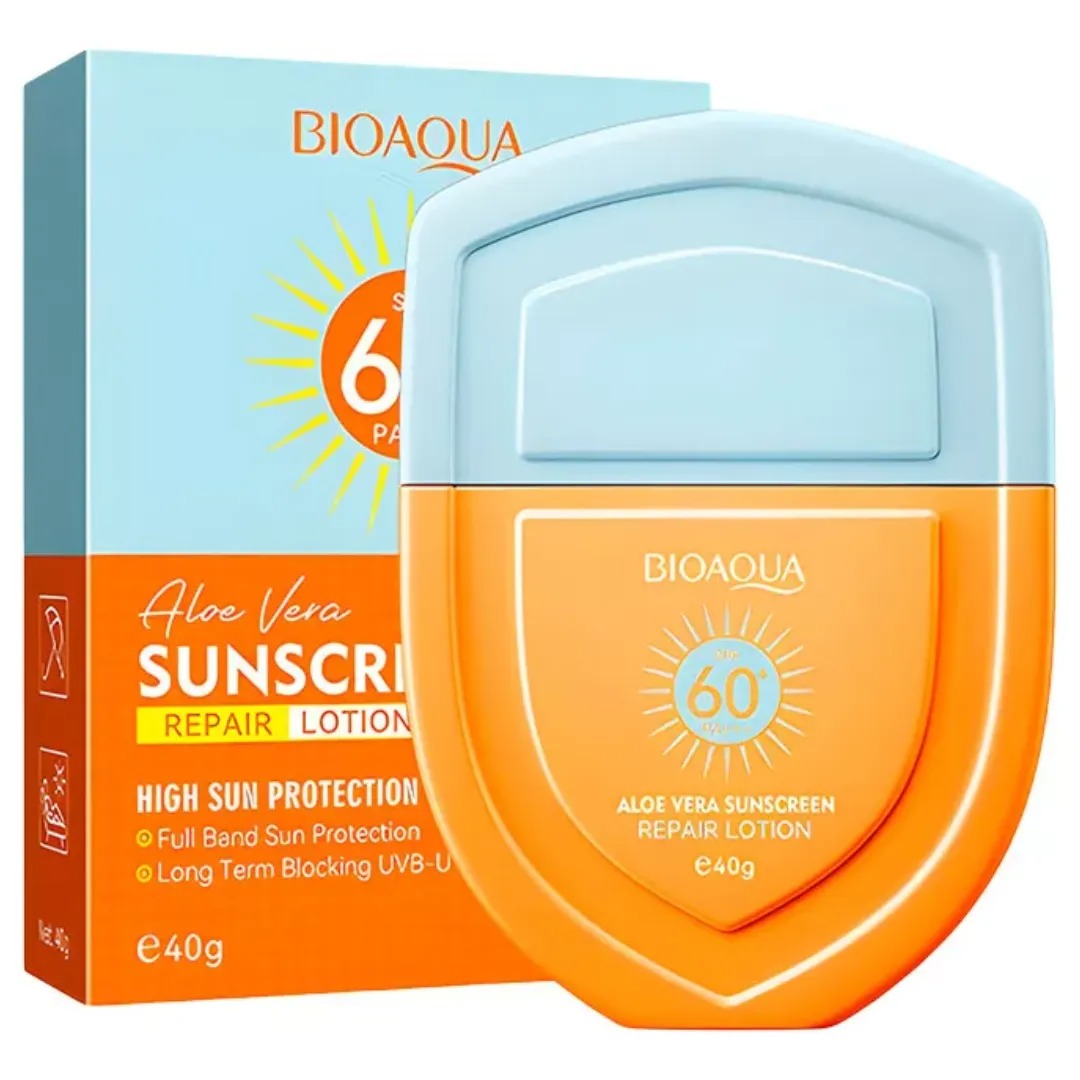 Bioaqua Spf60+ Pa+++ Aloe Vera Sunscreen 40g – GB Cosmetics