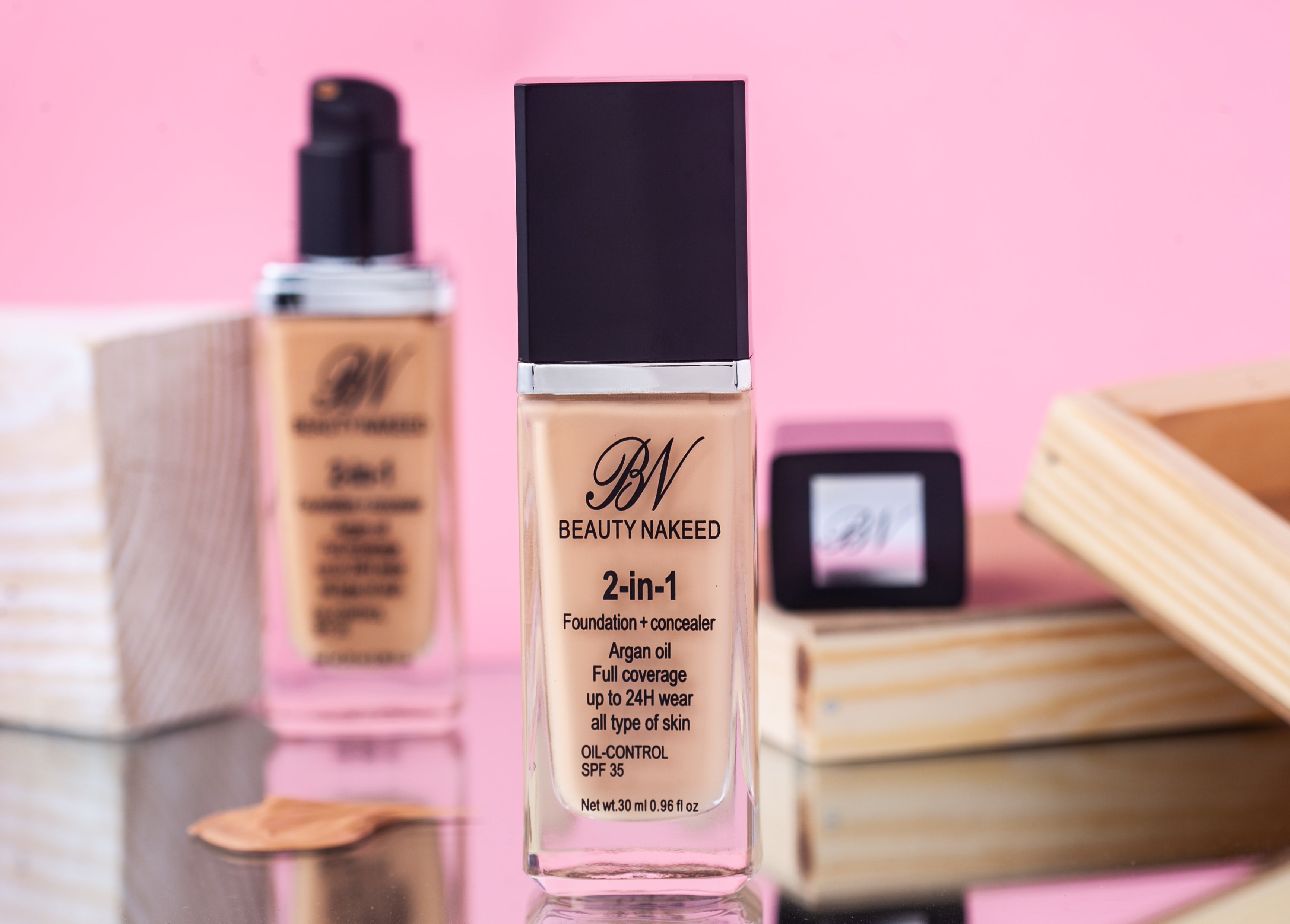 Beauty Naked 2in1 Foundation+Concealer – GB Cosmetics